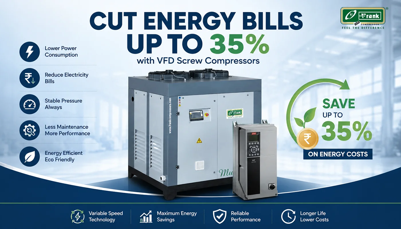 How VFD Screw Compressors Cut Factory Energy Bills 35%